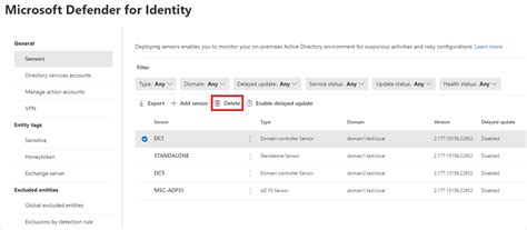 Uninstall The Sensor Microsoft Defender For Identity Microsoft Learn