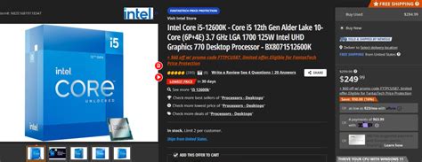 Intel 12th Gen Cpu Deals Core I9 12900k For 345 Us Core I7 12700k