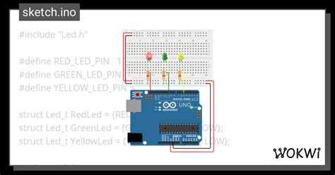 controldeled estructuras 5oa wokwi esp32 stm32 arduino simulator