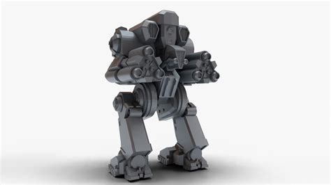 Robot Gun Mech 3d Turbosquid 2271693