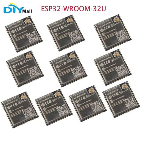 Communication Equipment 10pcs Lot Esp32 Wroom 32u Wifi Bt Ble Module 4mb Flash Espressif