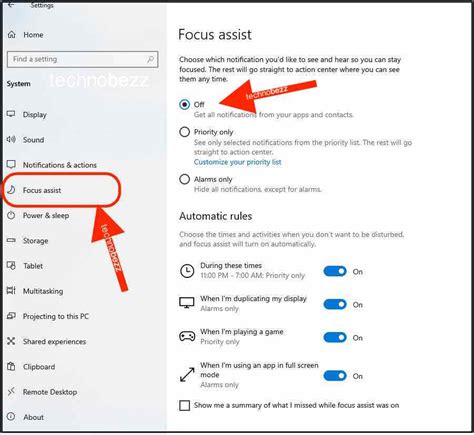 How To Enable Focus Assist In Windows Technobezz