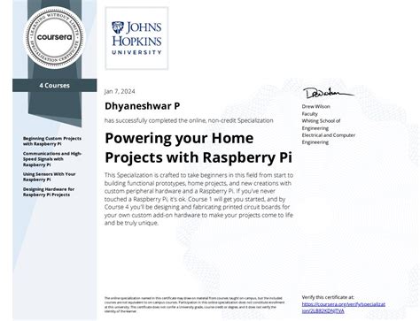 Dhyaneshwar Premanand On Linkedin Raspberrypi Iot Diyprojects Techskills Innovation Coursera