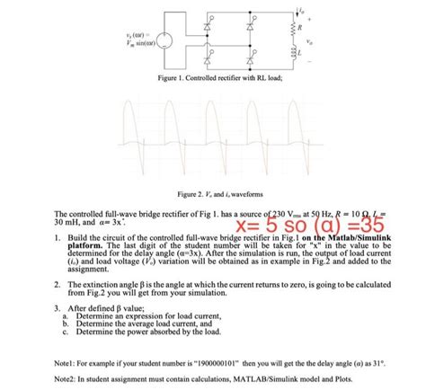 Solved Figure Controlled Rectifier With RL Load Figure Chegg