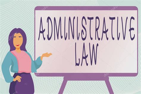 Signo De Texto Que Muestra Derecho Administrativo Foto Conceptual