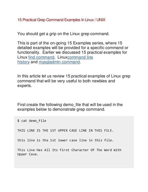 Grep Command In Linux With Examples 15 Practical Grep Command Examples