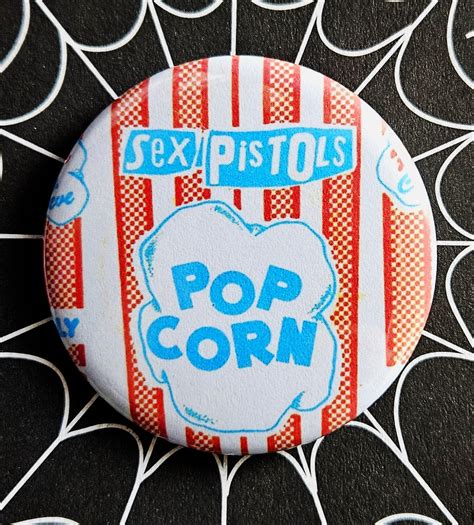 Sex Pistols “pop Corn” Button Naked City Clothing