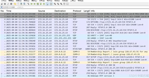 音视频入门基础：rtp专题（21）——使用wireshark分析海康网络摄像机rtsp的rtp流海康 Rtsp Csdn博客
