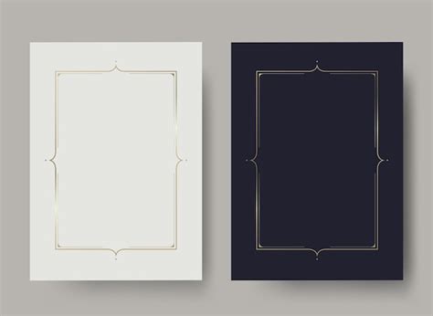 럭셔리 골든 터 초대카드 템플릿 프리미엄 사진