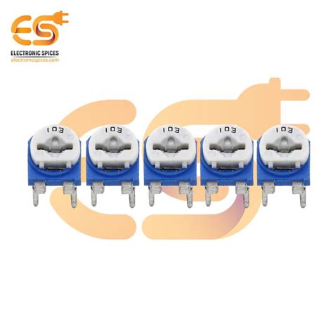 Buy 10K ohm Ω vertical preset variable resistor pack of 5