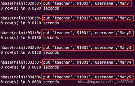 hbase分布式数据库操作与编程——hbase 练习、hbase shell数据库表创建、hbase shell数据访问操作、hbase