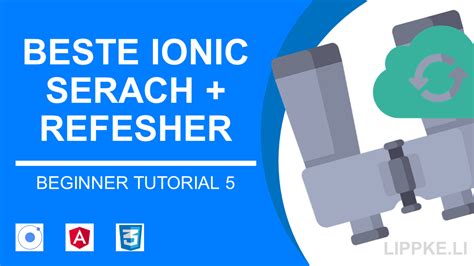 Ionic Searchbar Mit Ionic Refresh Seite Tutorial