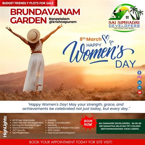 Saisimhadridevelopers Womensday2025 Womenempowerment Strengthandgrace Sai Simhadri Developers