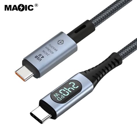 Usb4 Cable With Digital Led Shenzhen Magelei Electronic And