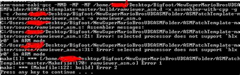 the nsmb hacking domain makefile error