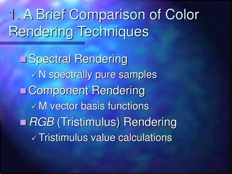 Ppt Picture Perfect Rgb Rendering Using Spectral Prefiltering And Sharp Color Primaries