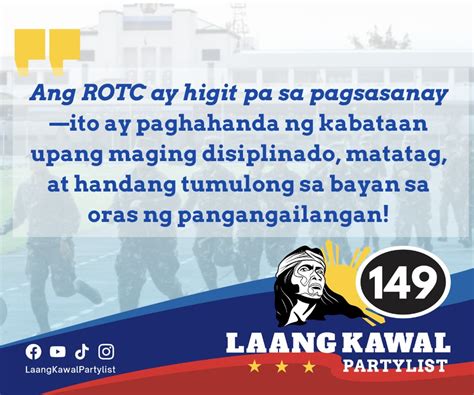 Laang 🇵🇭 Ang Rotc Ay Higit Pa Sa Pagsasanay—ito Ay Paghahanda Ng