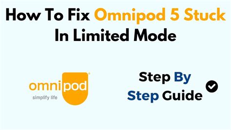 How To Fix Omnipod 5 Stuck In Limited Mode Youtube
