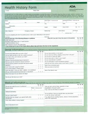 Ada Forms For Patients Fill Online Printable Fillable Blank PdfFiller
