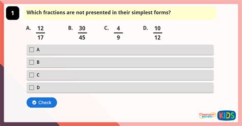 Simplest Form Fraction Activities