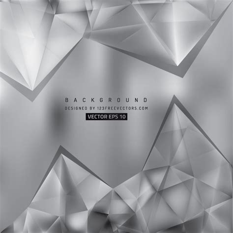 Gray Triangular Background Design