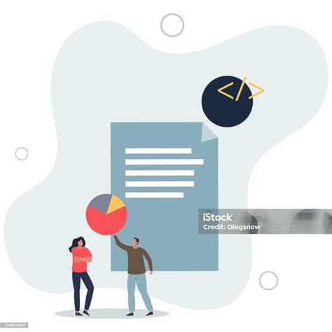team coding and software projectsflat vector illustration stock
