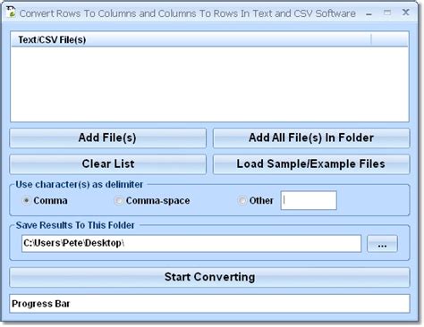 Convert Rows To Columns And Columns To Rows In Text And CSV Software 7