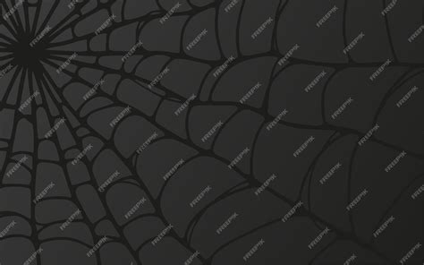 Premium Vector Black Background With Cobweb Pattern