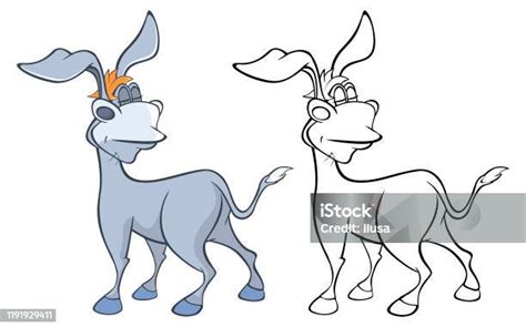 당신이 디자인 및 컴퓨터 게임을위한 귀여운 만화 캐릭터 버로의 그림 색칠하기 책 윤곽선 세트 가득 찬에 대한 스톡 벡터 아트 및 기타 이미지 Istock