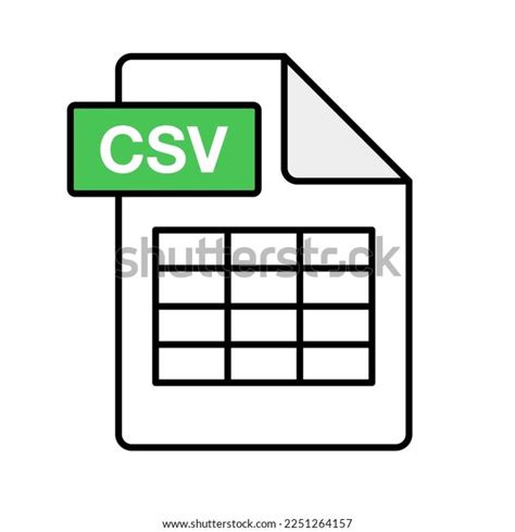 2 554 Csv Files Icon Stock Vectors And Vector Art Shutterstock
