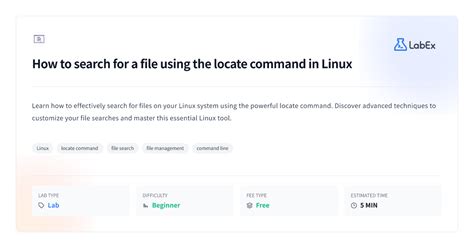 How To Search For A File Using The Locate Command In Linux Labex