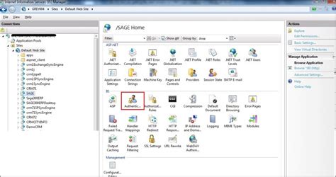 sage crm and iis authentication settings sage crm tips tricks and
