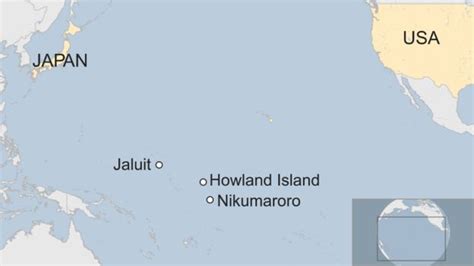 Map Of Jaluit Howland Island And Nikumaroro