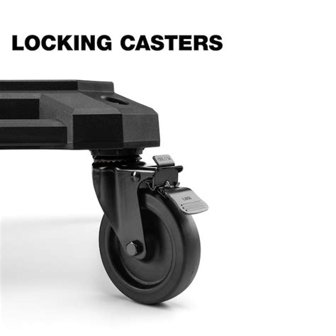 Toughbuilt Stacktech Plastic Metal Rolling Tool Box Mount 1 4 Wheel