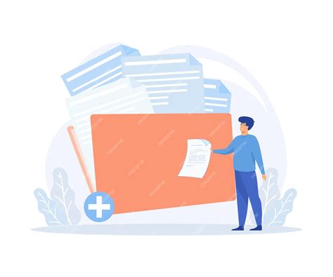 Premium Vector Storage And Indexing Of Information Businessman Adds