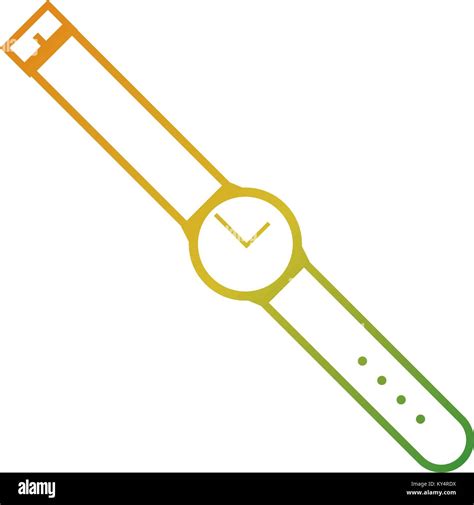 Round Wristwatch Time Accessory Image Vector Illustration Stock Vector Image And Art Alamy