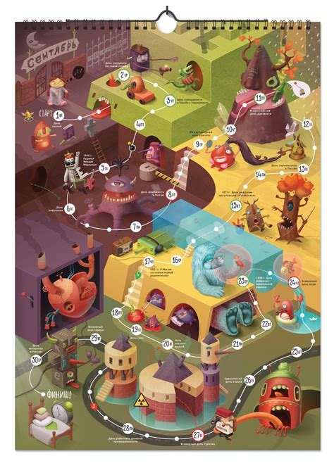 Календарь+Игра 2015 | дизайн-студия Мыслеформа | Board game design ...