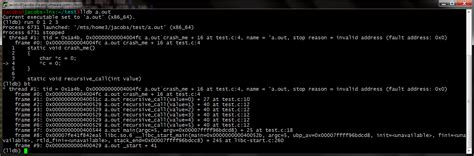 Lldb Backtrace Formatting At Samuel Jacobs Weblog