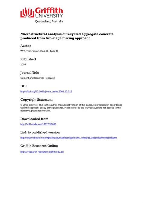pdf micro structural analysis of recycled aggregate concrete