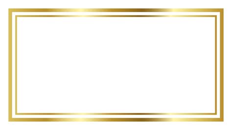 Rectangle Golden Frame Border 34713517 Png