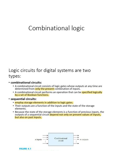 Chapter4 Combinational Logic Pdf Logic Gate Electronic Circuits