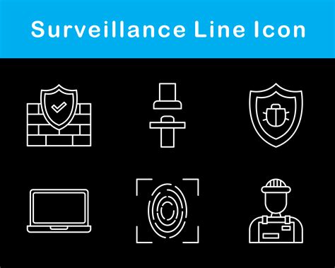 Surveillance Vector Icon Set 20651434 Vector Art At Vecteezy