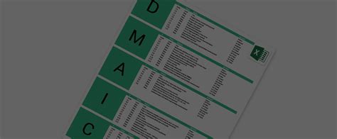 Six Sigma Excel Template Dmaic Process Improvement
