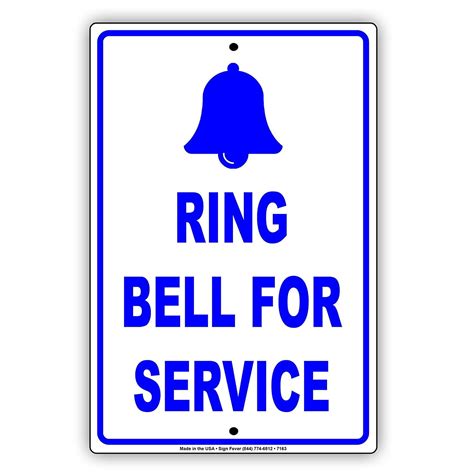Ring Bell For Service Sign Printable
