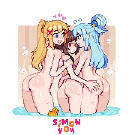 Sim0n404 Aqua Konosuba Darkness Konosuba Megumin Kono Subarashii Sekai Ni Shukufuku Wo