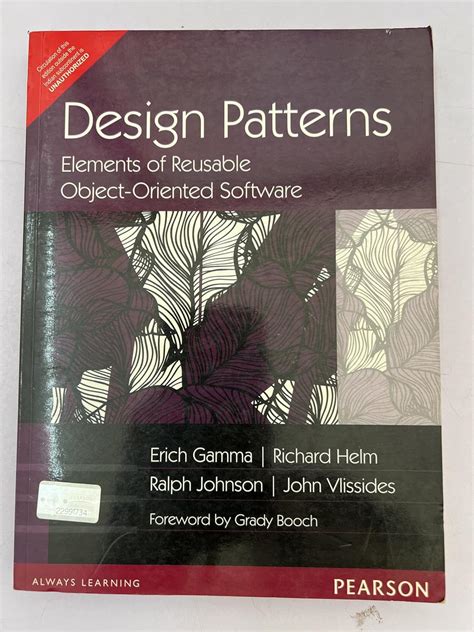 Design Patterns By Erich Gamma Richard Helmralph Johnson And John