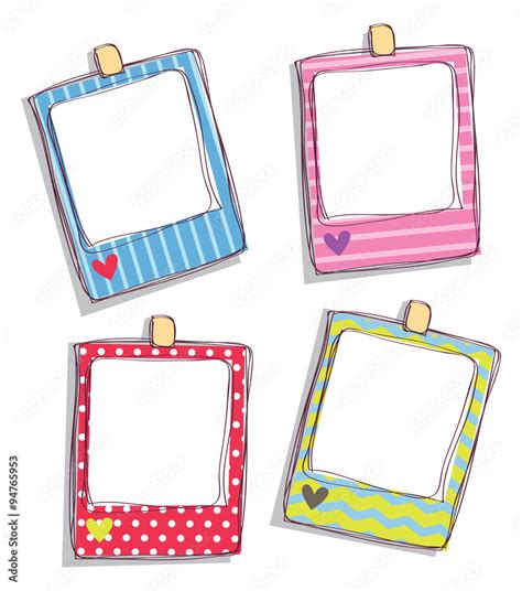 Set Of Cute Frame Stock Vector Adobe Stock