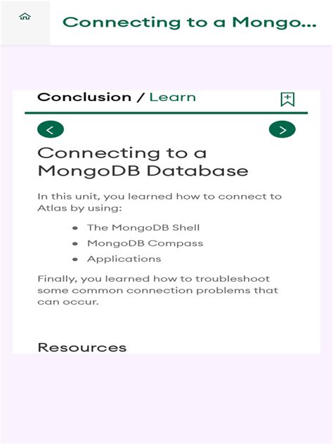 Connecting To A Mongodb Database Smartbridge Learn Mongodb Pdf Computers