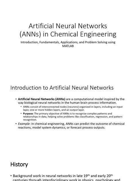 Artificial Neural Networks Anns In Chemical Pdf Artificial Neural