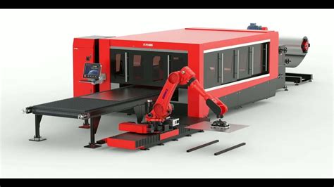 로봇 언로딩 롤러 코일 공급 파이버 레이저 절단 가공기가공기 커팅기 컷팅기 Youtube